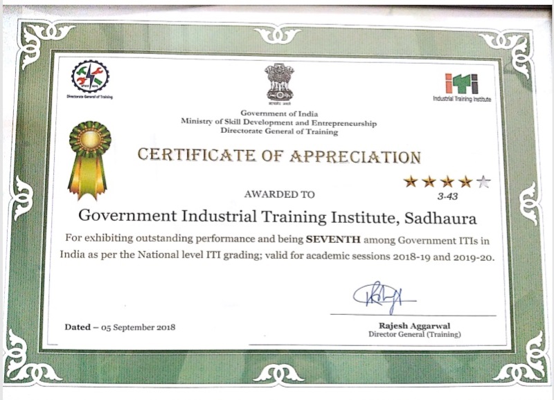 Govt Iti Certificate